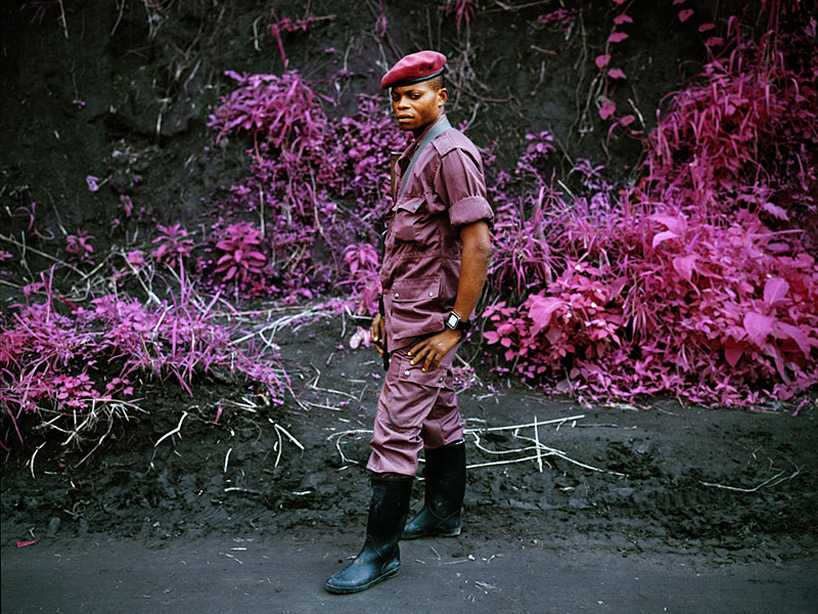 richard mosse: infra photo series installation at open eye gallery